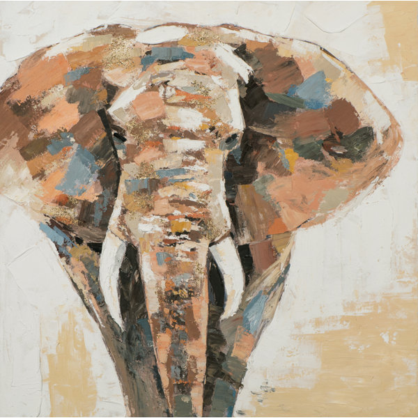 BohoLiving Leinwandbild Impressive Elephant | Wayfair.de